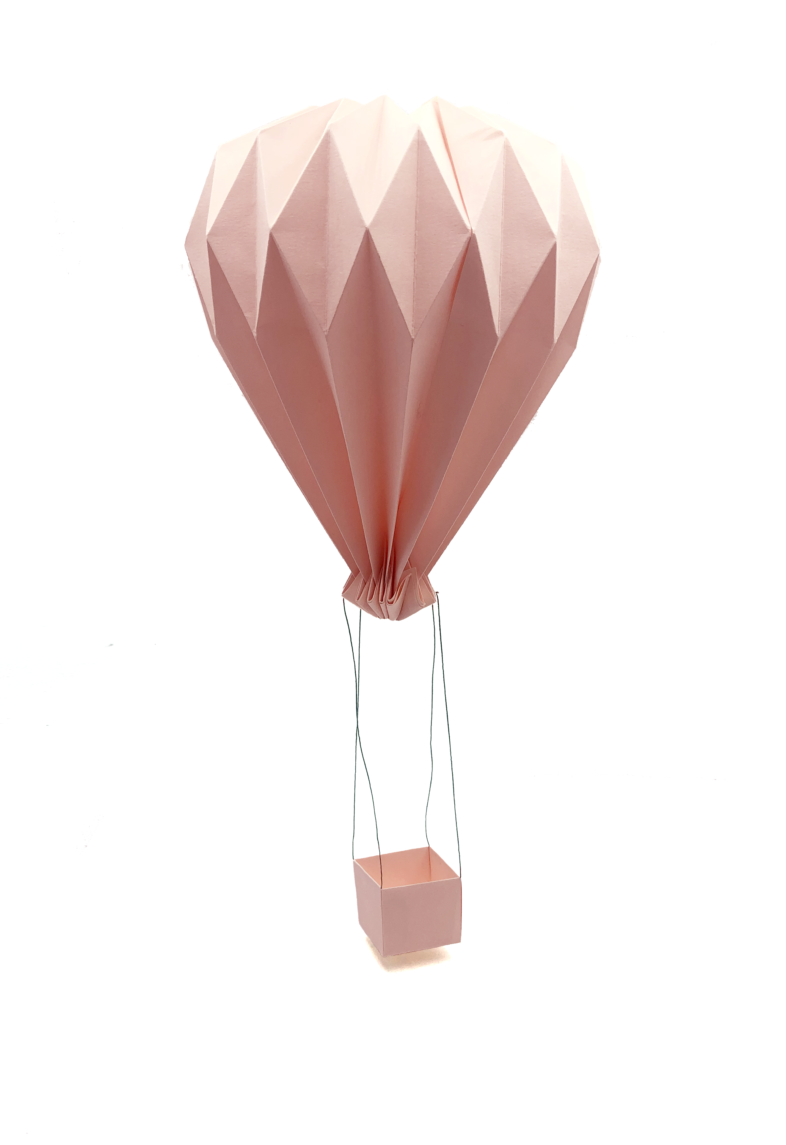 Paper Hot Air Balloon Origami Love To Travel Concept. Origami Made Hot